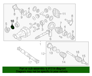 38189-7S000 - Pinion Seal 2004-2024 Nissan | Nissan Parts & Accessories ...