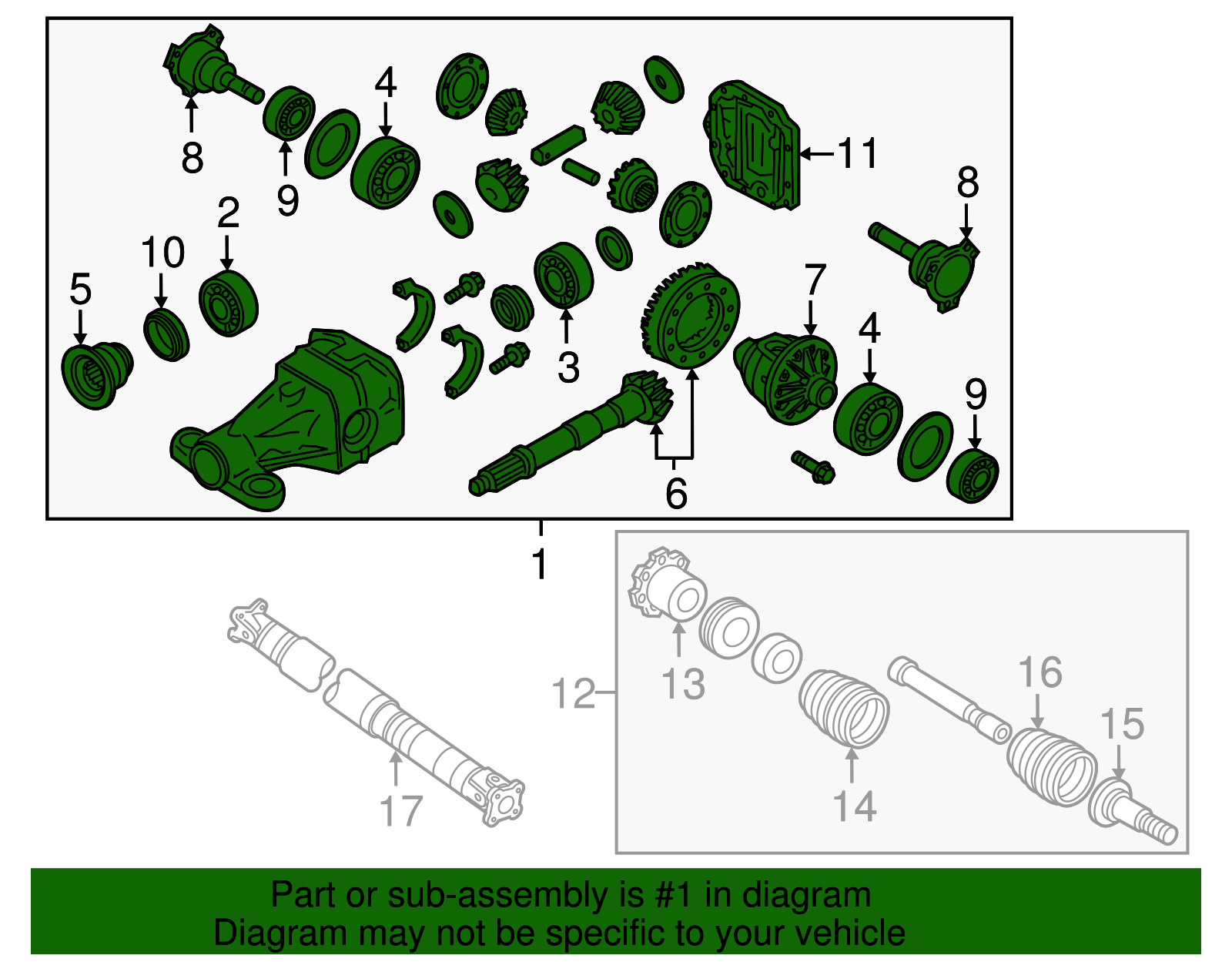 2017-2024 Nissan Armada Differential Assembly 38300-1LA1A | Bill Kay ...