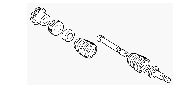 2017-2024 Nissan Armada Axle Assembly 39600-1LA1D | Nissan Parts Plus
