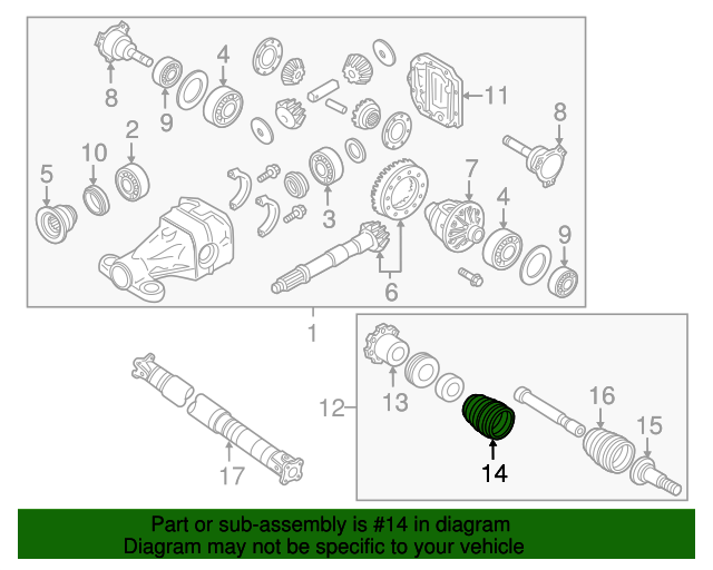 2017-2020 Nissan Armada Inner Boot C9GDA-7S010 | TascaParts.com