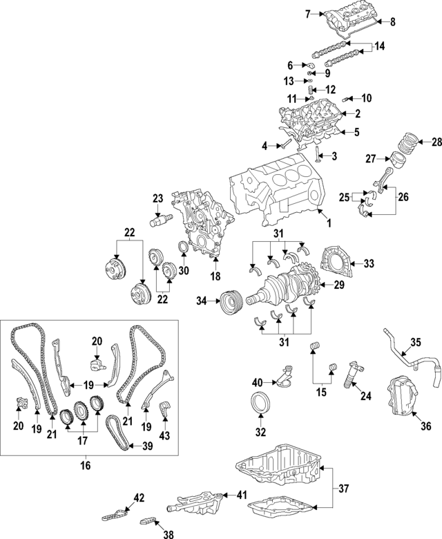 2016-2023 GM Timing Chain Tensioner 12713649 GM | GMPartsDirect.com