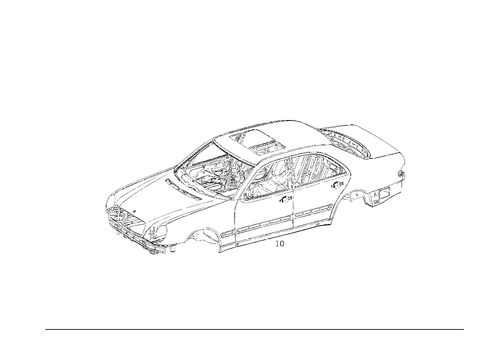 Body Shell for 2002 Mercedes-Benz E55 AMG | Buy Mercedes Parts Now