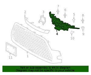 53114-02561 - Grille Radiator In Longo Toyota Parts