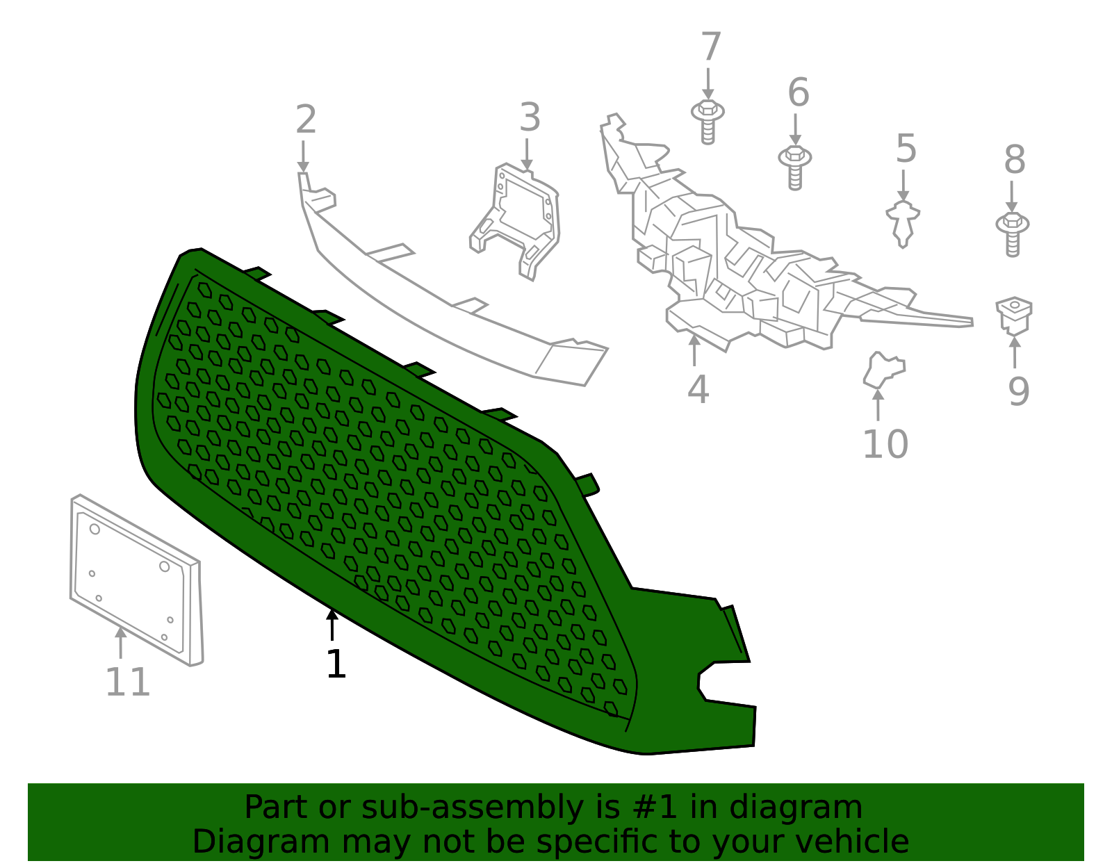 Genuine Toyota Grille part# 53112-02A50 for 2020-2022 Toyota Corolla ...