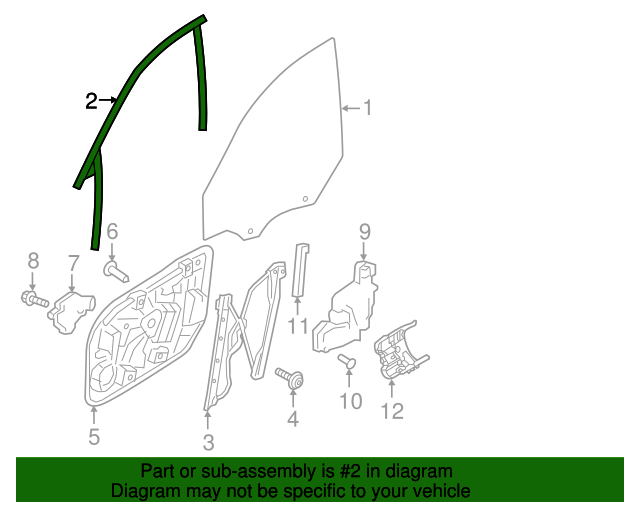 2017-2020 Volvo S90 Run Channel - Driver's Side (LH) 31434993 ...