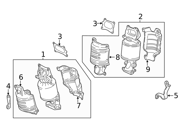 2017-2023 Honda Pre-Converter 18180-5MJ-A00 | OEM Parts Online