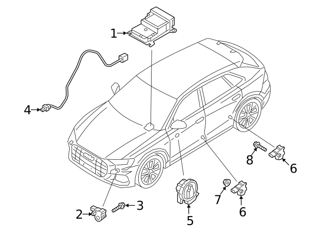 2019-2023 Audi Control Module 4N0-959-655-T | Audi USA Parts