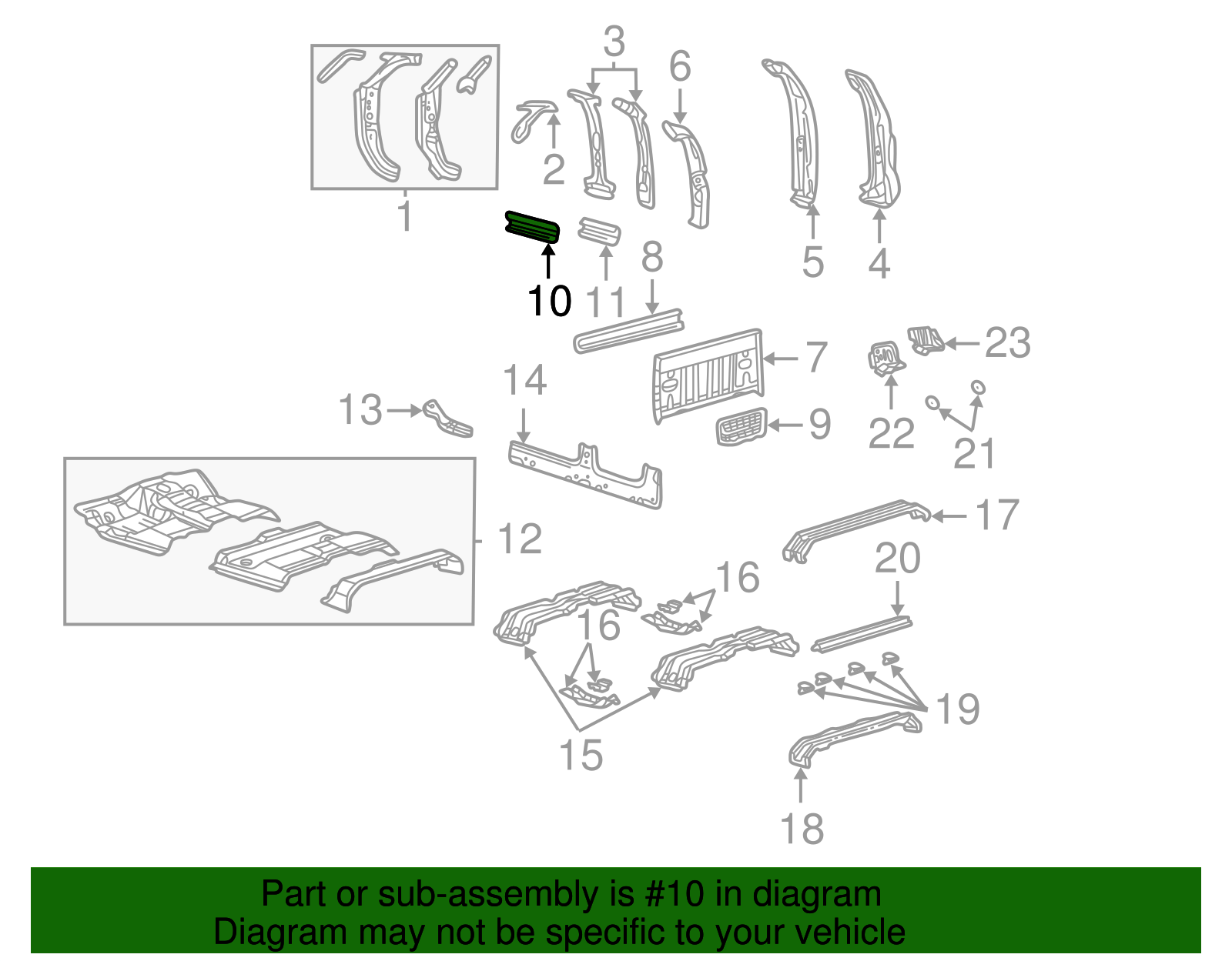 F81Z-2810128-AA - Rocker Panel 1999-2016 Ford | Big 3 Auto Parts