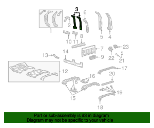 F81Z-2624301-BA - Center Pillar - 1999-2007 Ford | Lasco Auto Parts