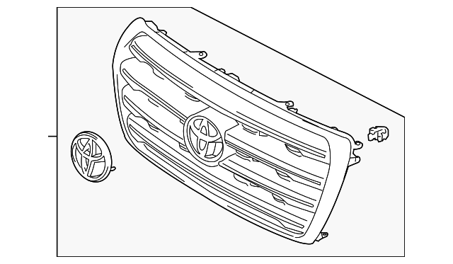 53101-60481 - Grille - 2008-2011 Toyota Land Cruiser | OEM Genuine ...