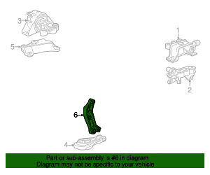 96852643 - Automatic Transmission Mount Strut Bracket 2012-2018 ...