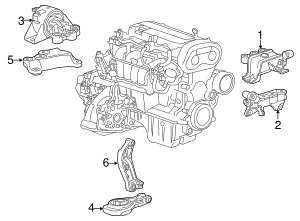 2012-2020 Chevrolet Sonic Engine Mount 95133816 | OEM Parts Online