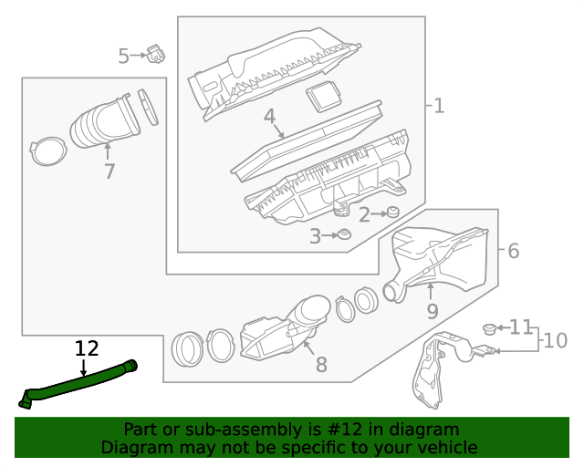 2018-2023 GM PCV Tube 12666567 | GMPartsDirect.com