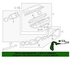 2018-2023 GM Air Cleaner Outlet Resonator Bracket 84691990 | QuirkParts