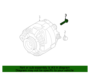 2020-2024 Nissan Alternator Mount Bolt 01125-A8121 | Nissan Parts Plus