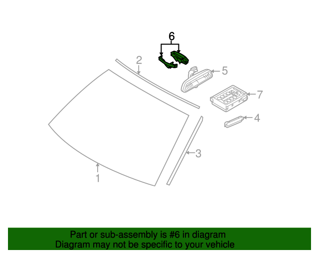 2004-2016 BMW Interior Rear View Mirror Cover 51167076129 | OEM Parts ...