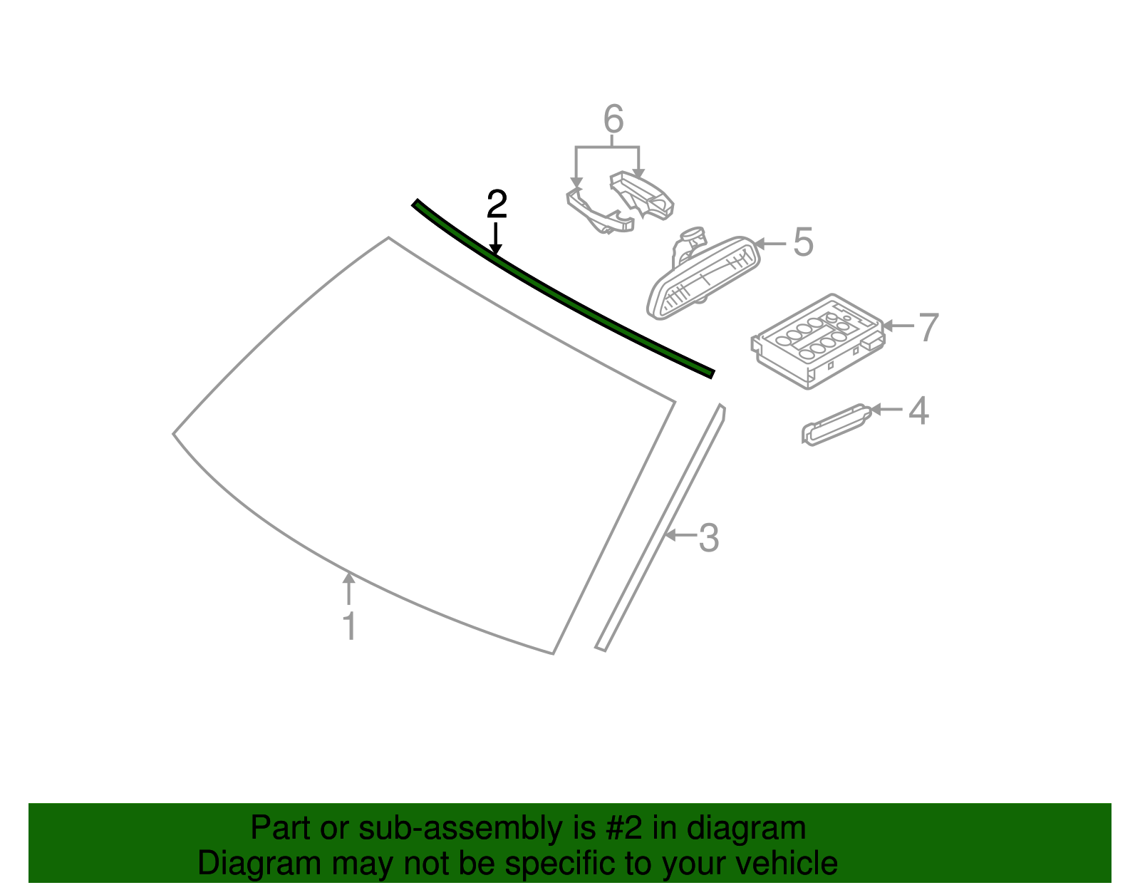 51-31-7-166-841 - 2004-2010 BMW - Reveal Molding | BMWPartsHub