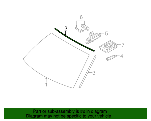 2004-2010 BMW Cover, windshield 51-31-7-166-841 | AutoNationParts.com