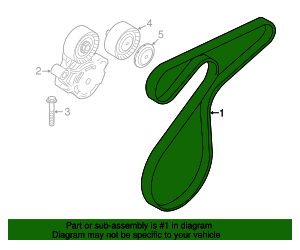 11-28-8-573-252 - Serpentine Belt - 2014-2020 Mini | BMWPartsHub
