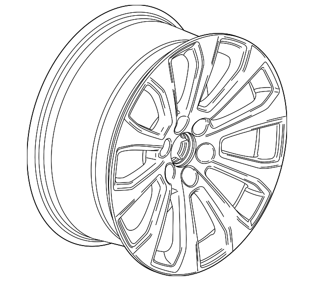 2019-2021 GM 22 Wheel, High Gloss Black 84799395 | GM Parts Center