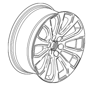 2019-2021 GM 22" Wheel, Bright Finish 84570333 | TascaParts.com