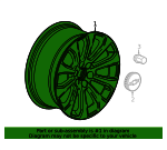 2019-2020 Chevrolet Wheel, Alloy 84227090 | GM Parts Center
