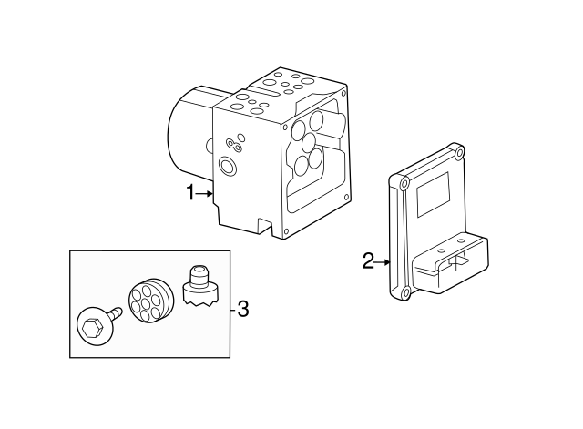 15298281 - Brake Pressure Modulator Valve 2008-2015 Cadillac ...