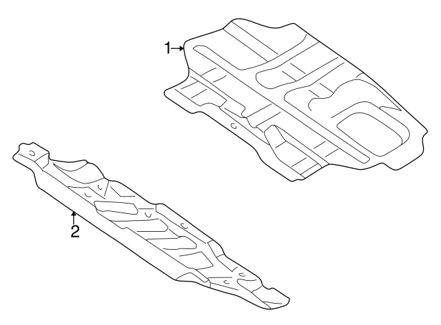 MR437668 - Splash Shield 2001-2006 Mitsubishi Montero | Mitsubishi ...