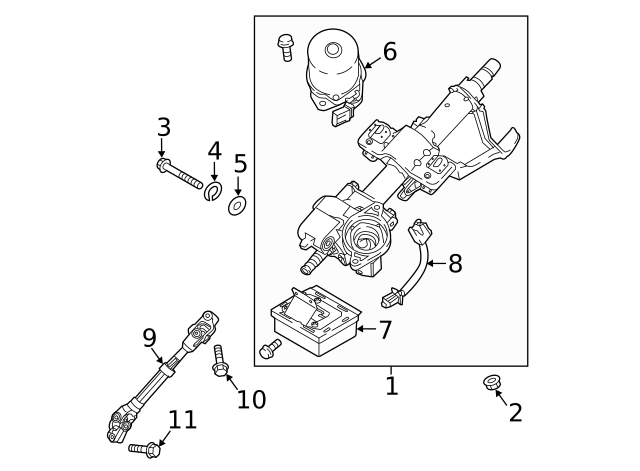 2018-2022 Hyundai Intermediate Shaft 56400-H5000 | OEM Parts Online
