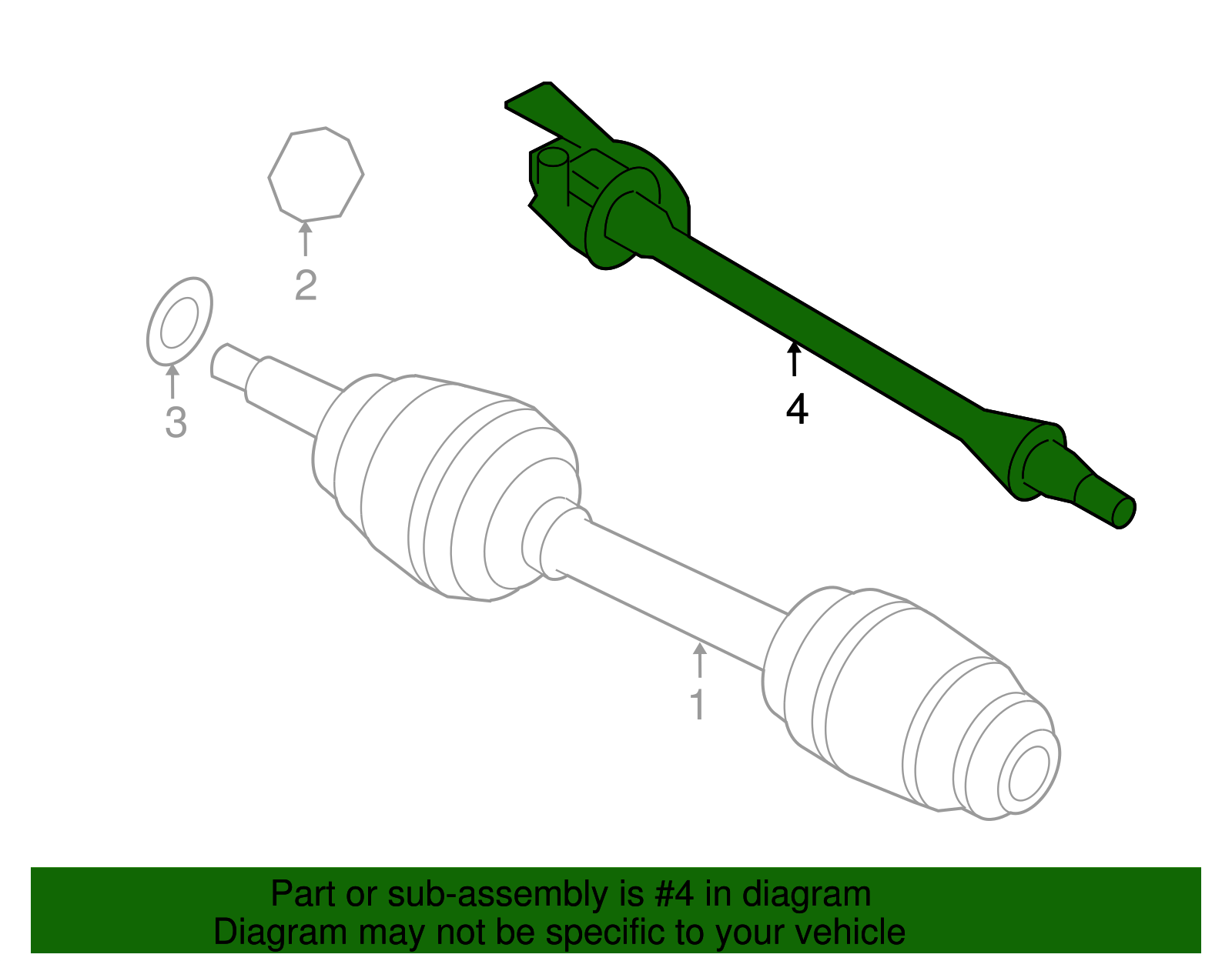 Genuine Inner Shaft Assembly for 2007-2009 Hyundai Santa Fe | Part ...