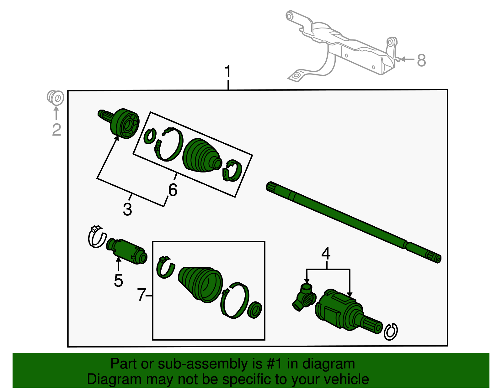 44305-SZT-A01 - Axle Assembly 2011-2015 Honda CR-Z | Honda Parts Online