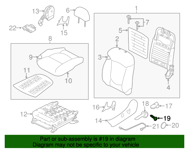 2010-2013 Kia Forte Handle Screw - Driver's Side (LH) 12492-05083 ...