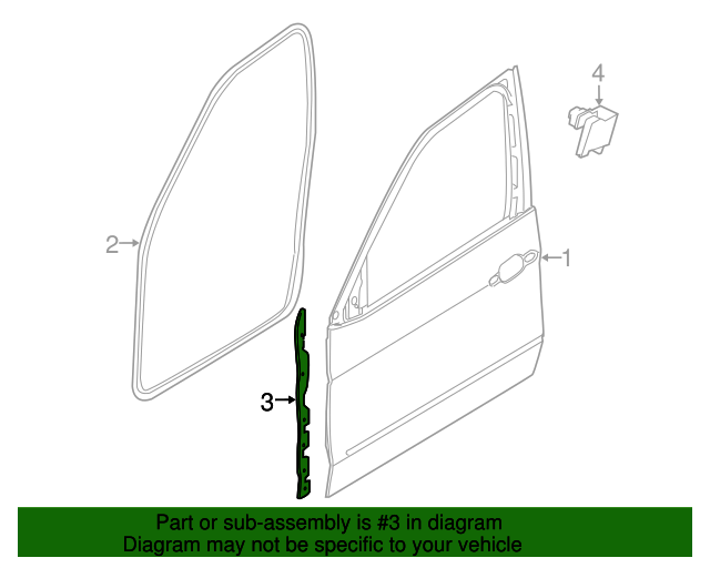 51767389661 - 2014-2018 BMW X5 Front Seal (51-76-7-389-661) | BMW of ...