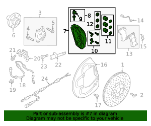 2018-2023 Audi Caliper 8W0-615-107-K-1VN | Audi USA Parts