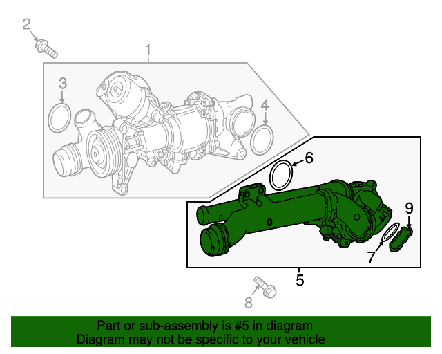 274-200-34-00 - Thermostat Mercedes-Benz USA Parts