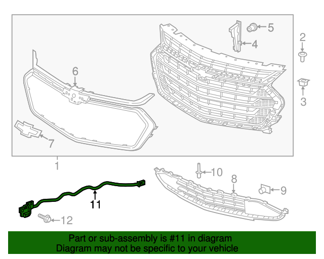 2018-2021 Chevrolet Traverse Front View Driver Information Camera ...