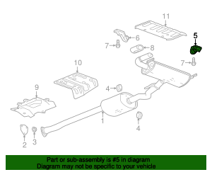 2016-2020 Buick Envision Passenger Side Exhaust Muffler Insulator ...