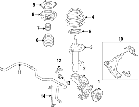 Front Suspension for 2015 Land Rover Range Rover Evoque | Sacramento ...