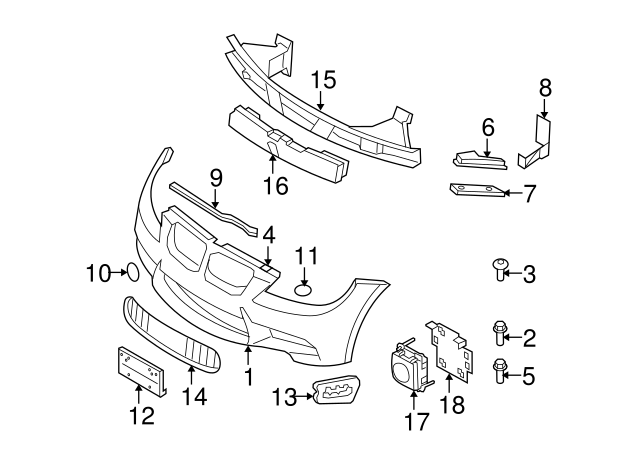 51117900763 - Impact Bar 2008-2013 BMW M3 | AutoNationParts.com