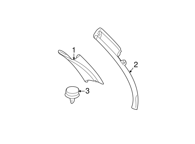 51437902231 - 2000-2005 BMW Upper Quarter Trim (51-43-7-902-231) | BMW ...