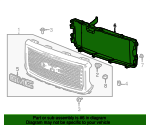 2014-2015 GM Front Inner Grille 23322443 | GMPartsDirect.com