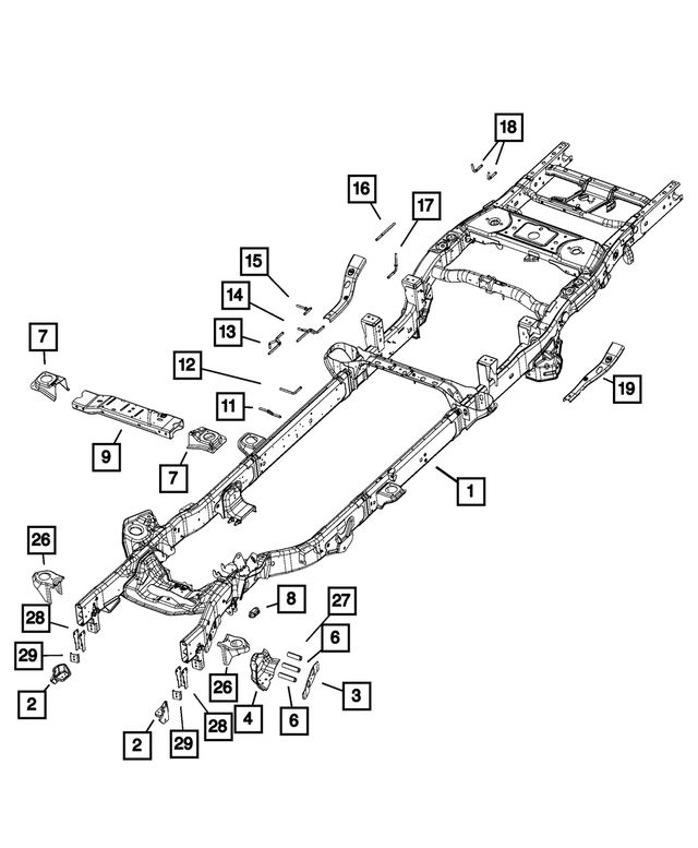 2014-2018 Ram Frame Rail Bracket 52014250AC | Mopar eStore