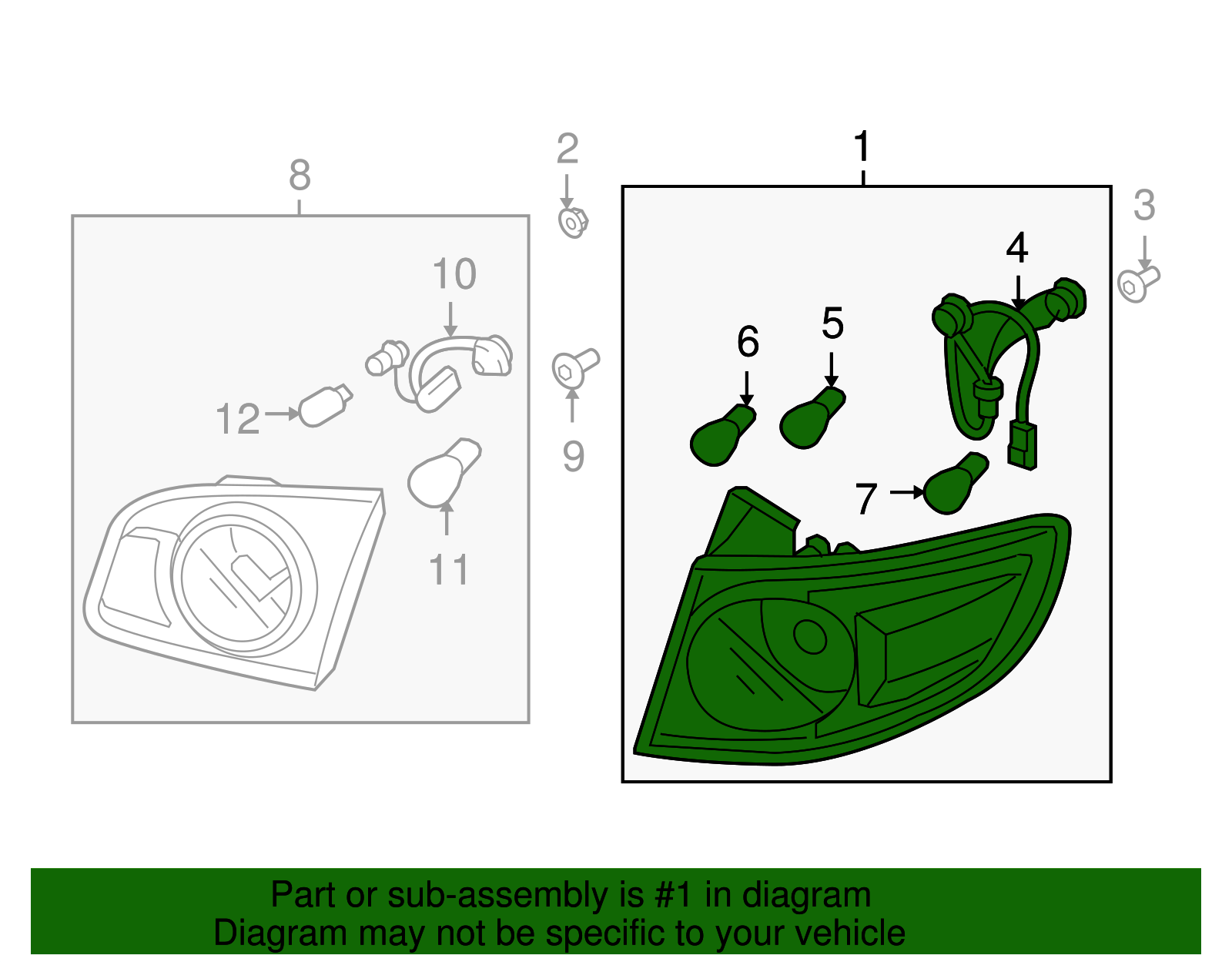 2007-2009 Hyundai Santa Fe Tail Lamp Assembly 92402-0W050 | OEM Parts ...