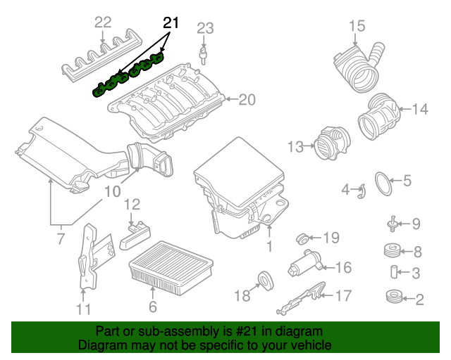 1999-2006 BMW Manifold Gasket 11-61-1-436-631 | Online BMW Shop