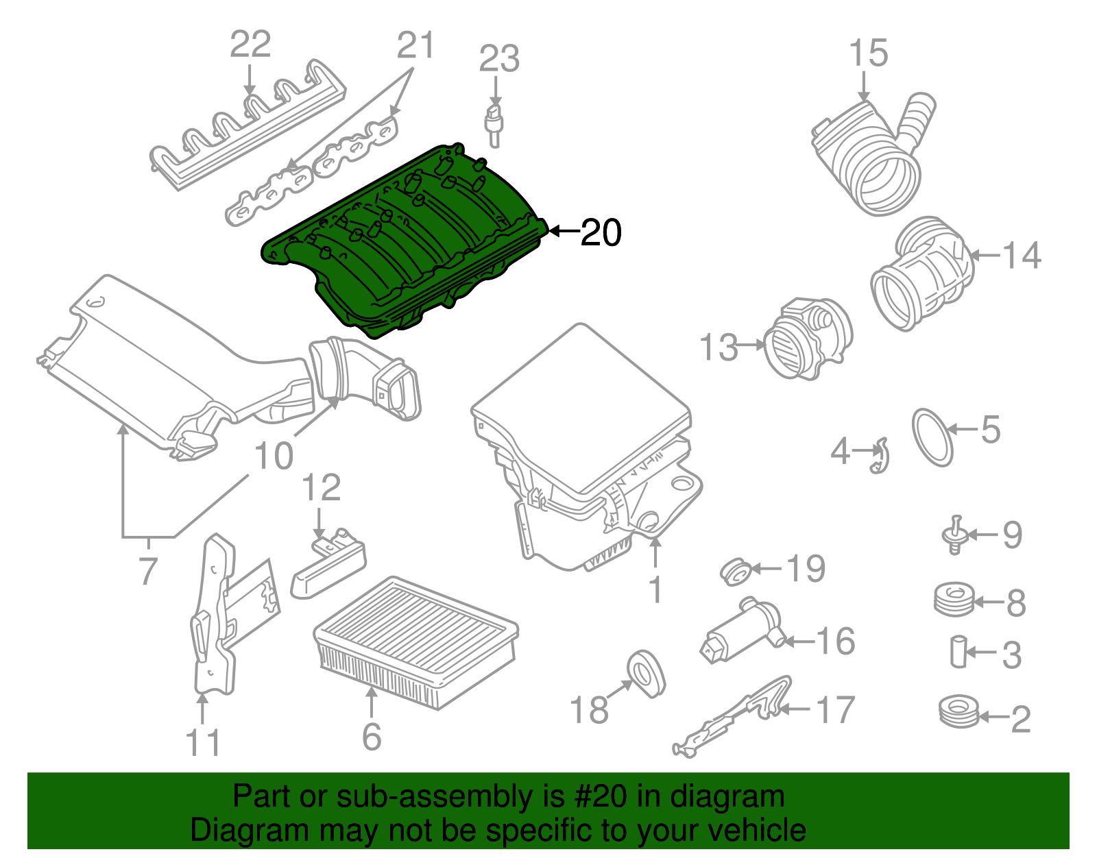 11-61-7-525-752 - 2001-2006 BMW - Intake Manifold | BMWPartsHub