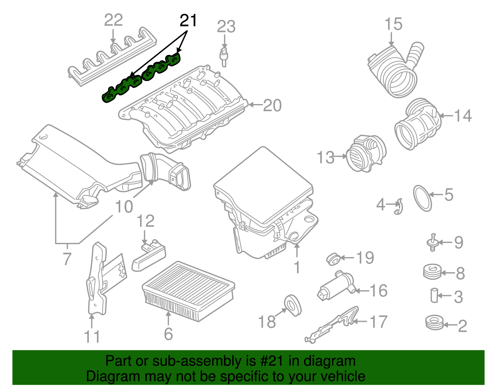 11611436631 - 1999-2006 BMW Manifold Gasket (11-61-1-436-631) | BMW of ...