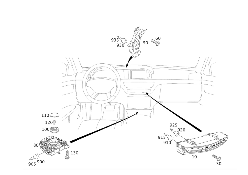 221-905-52-00 - Switch Block 1954-2014 Mercedes-Benz | Mercedes-Benz ...