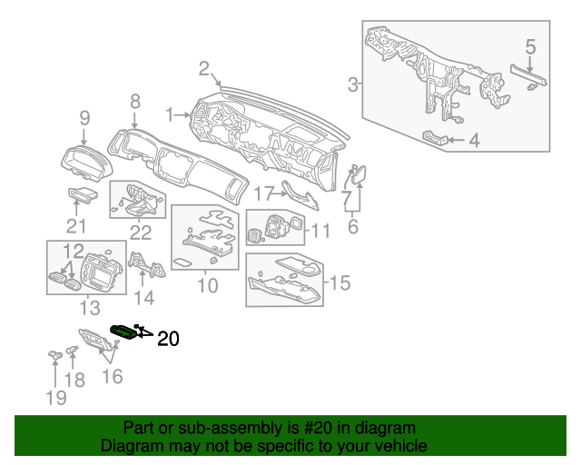 77314-S5A-A00ZD - Box Set, Instrument Center (Lower) *YR239L* (Ivory ...