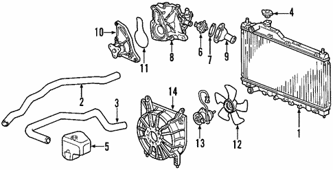 Cooling System for 2001 Honda S2000 | Honda Parts Online