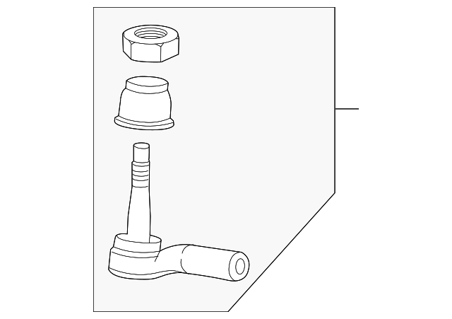 1992-2020 GM Outer Tie Rod Nut 11516074 | TascaParts.com